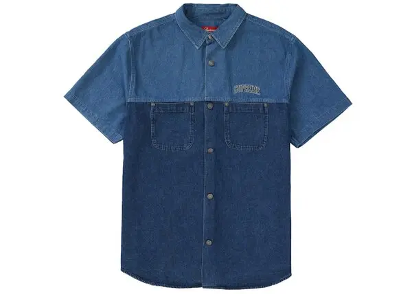 Supreme 2tone Denim Short Sleeve Shirt