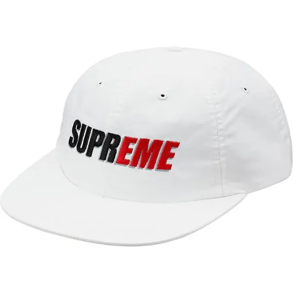 Supreme 2tone Nylon 6-panel Cap - White