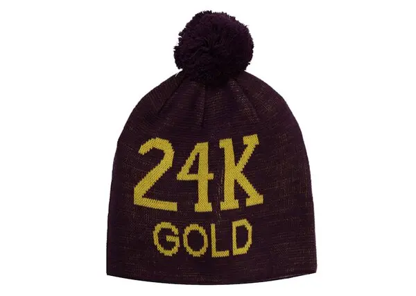 Supreme 24k Gold Beanie - Purple