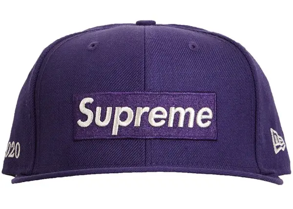 Supreme 1m Metallic Box Logo New Era Cap - Purple