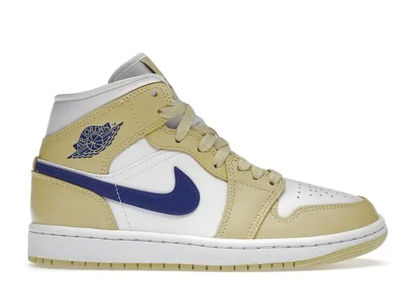 JORDAN 1 Mid Sneakers - Lemon Wash/lapis/white