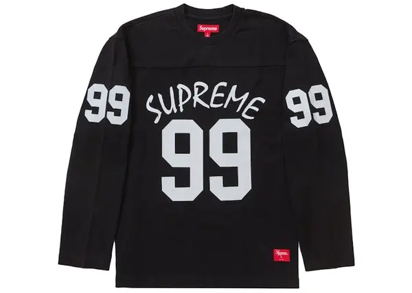 Supreme 99 Long Sleeve Football Top - Black