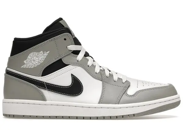 JORDAN 1 Mid Sneakers - Light Smoke Grey/white/anthracite