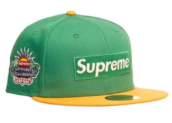 Supreme Box Logo New Era Cap - Green