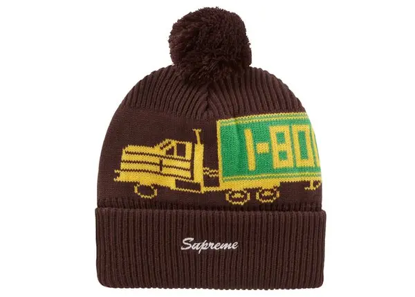 Supreme 18 Wheeler Beanie - Brown
