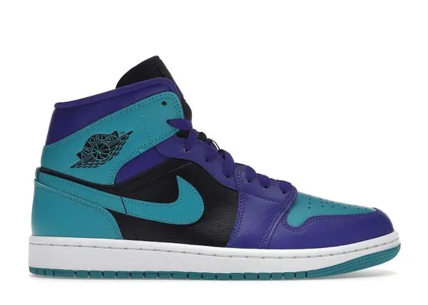 JORDAN 1 Mid Grape - Dark Concord/new Emerald/black