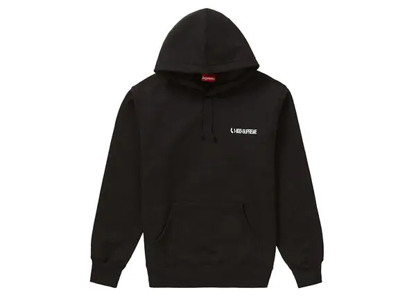 Supreme 1800 Hooded Sweatshirt - Black