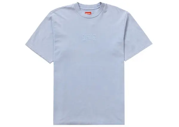 Supreme Acid Wash Short Sleeve Top - Light Blue
