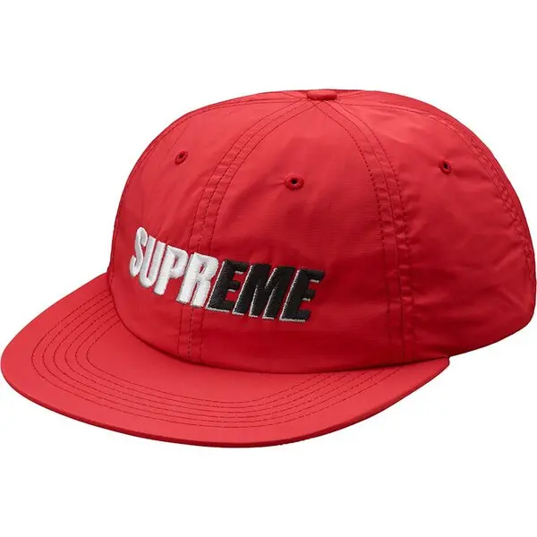 Supreme 2-tone Nylon 6-panel Cap - Red