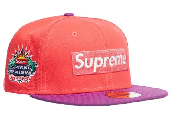 Supreme Box Logo New Era Cap - Coral