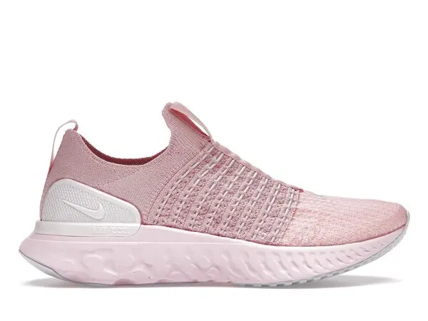 Nike React Phantom Run Flyknit 2 Sneakers - Pink Glaze/barely Rose/football Grey