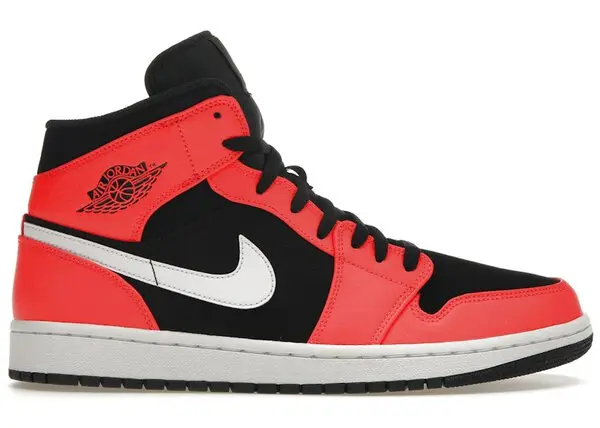 JORDAN Air 1 Mid - Black/white/infrared 23