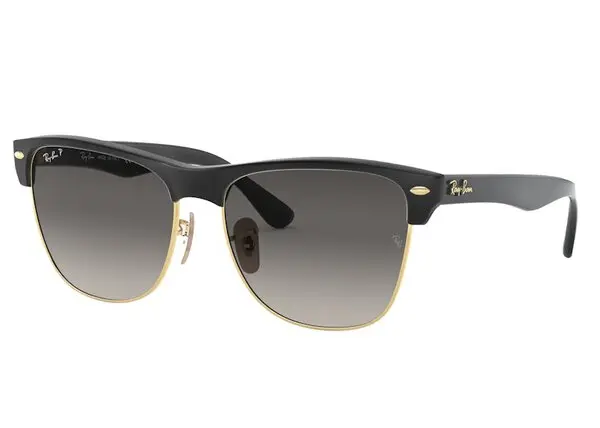 Ray-ban Clubmaster Oversized Sunglasses - Gloss Black/grey Gradient (rb4175)