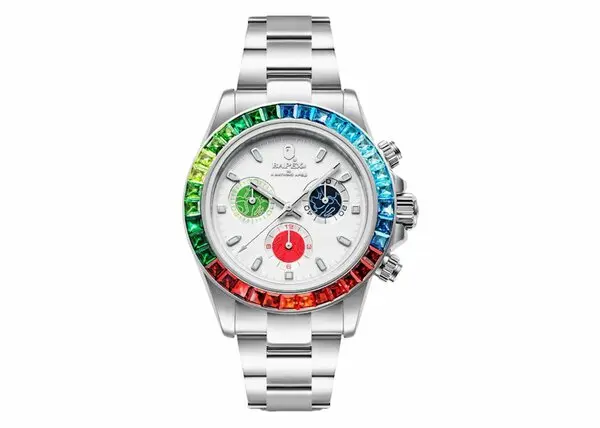 A BATHING APE Type 4 Bapex 30th Anniversary Watch - Silver