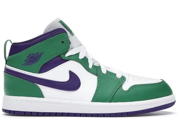 JORDAN Mid Sneakers - Aloe Verde/white/court Purple