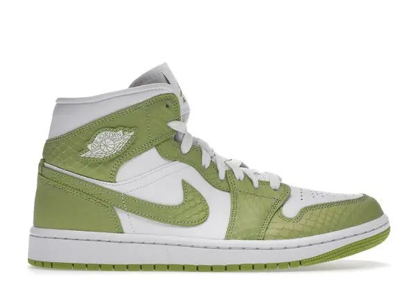 JORDAN 1 Mid Green Python - White/vivid Green