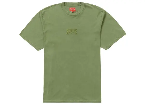 Supreme Acid Wash Short Sleeve Top - Olive