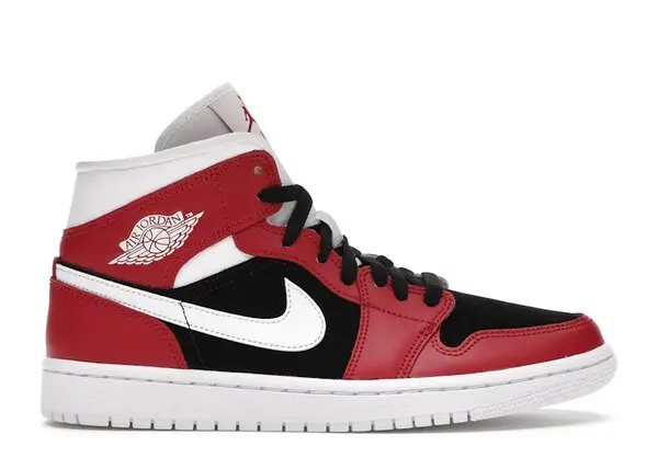 JORDAN 1 Mid Sneakers - Gym Red/white/black