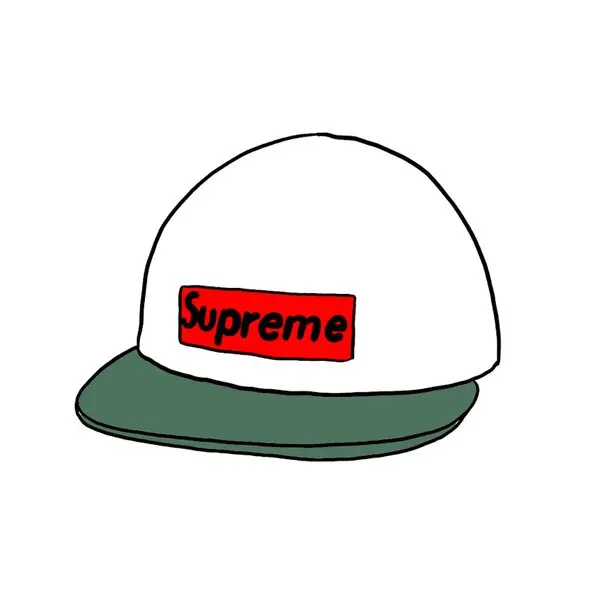 Supreme Denim Camp Cap - White