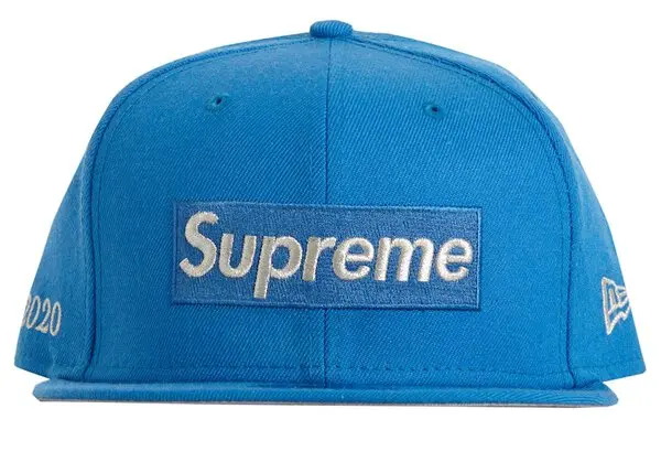 Supreme 1m Metallic Box Logo New Era Cap - Light Blue