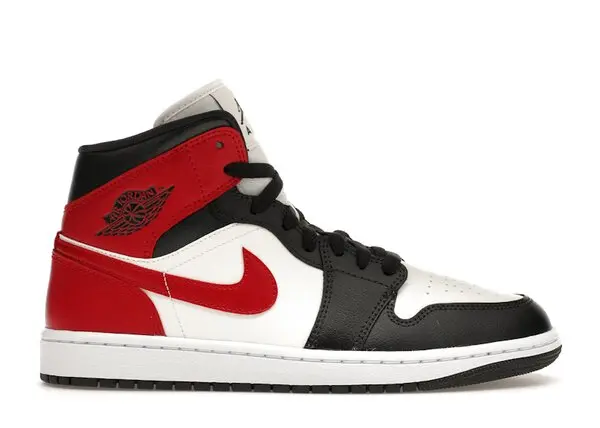 JORDAN 1 Mid Gym Red Sneakers - Sail/off Noir/white