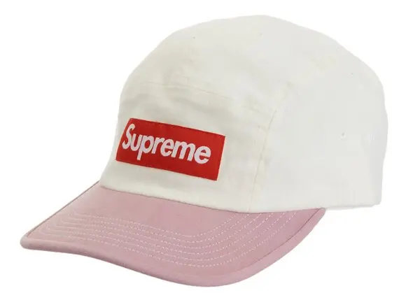 Supreme 2tone Twill Cap - White