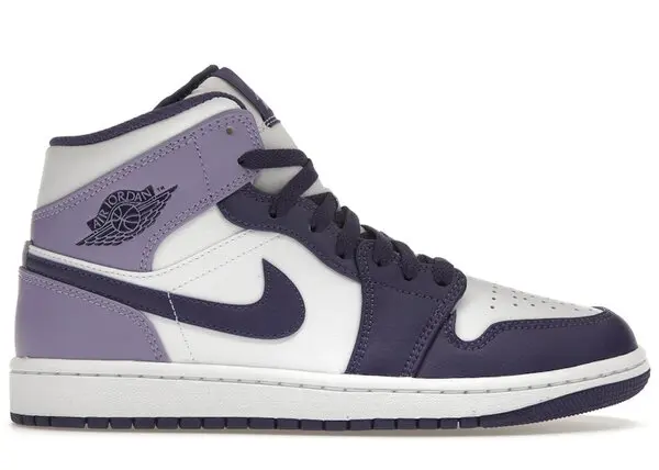 JORDAN 1 Mid Blueberry Sneakers - Sky Blue J Purple/white/sky Blue J Light Purple