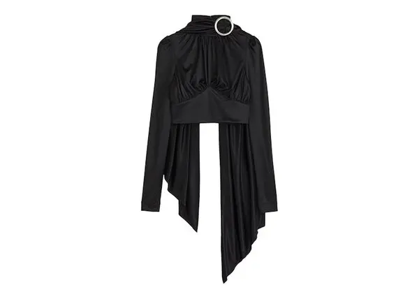 Rabanne Jersey Scarf-detail Top