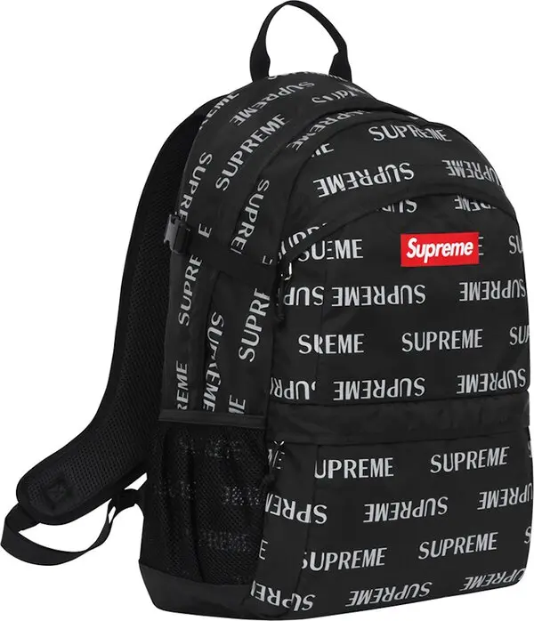 Supreme 3m Reflective Repeat Backpack - Black