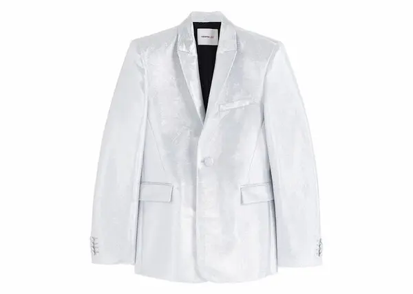 Rabanne H&m Shimmery Metallic Suit Jacket
