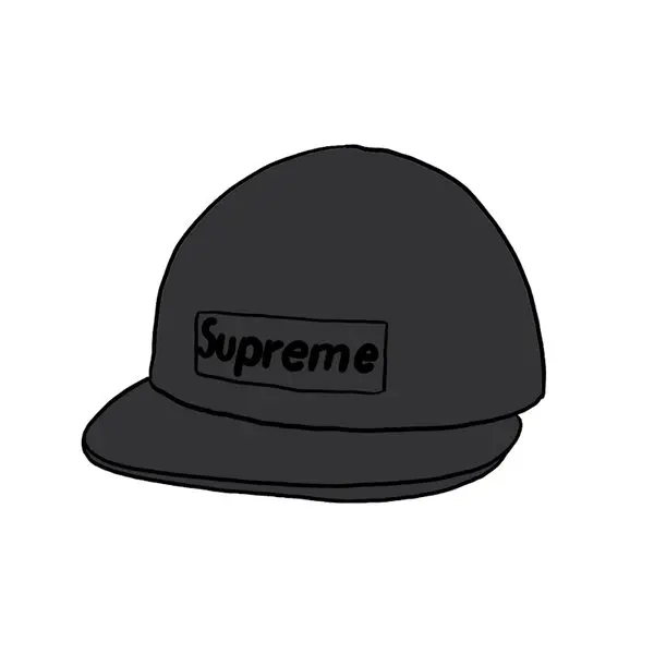 Supreme Denim Camp Cap - Black