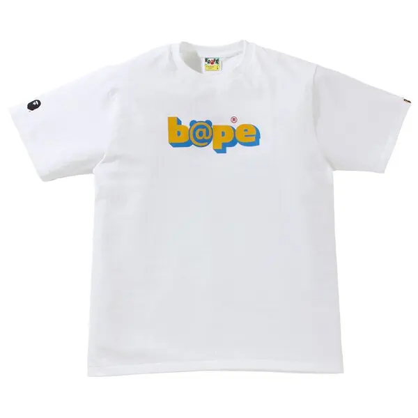 A BATHING APE X Bearbrick Camo Bear Tee Shirt - White