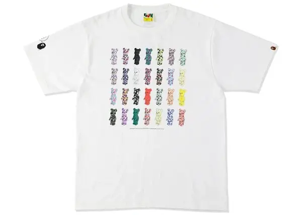 A BATHING APE X Be@rbrick 28th Anniversary Tee Shirt - White