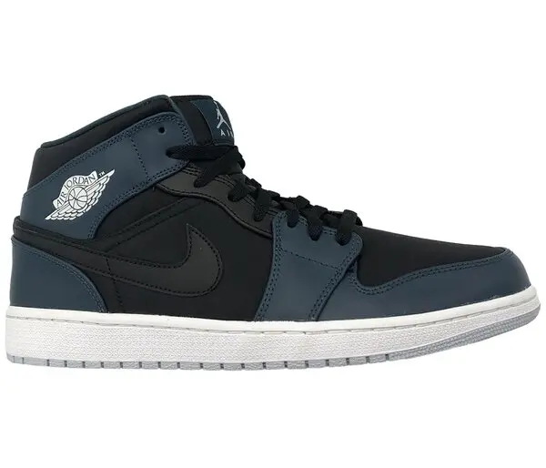 JORDAN 1 Mid Sneakers - Black/pure Platinum/night Shade
