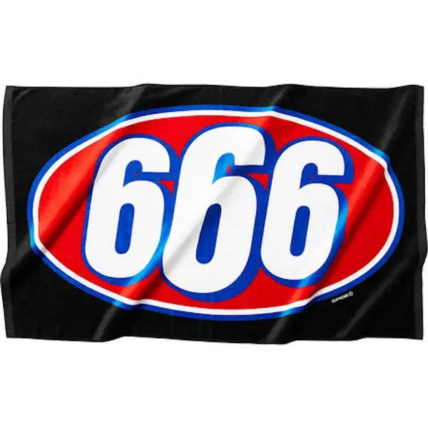 Supreme 666 Towel - Black