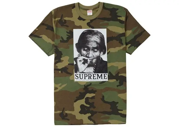 Supreme Aguila Tee Shirt - Woodland Camo