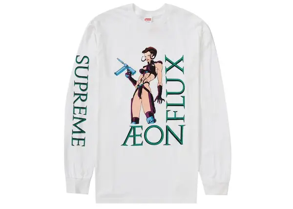 Supreme Aeon Flux Long Sleeve Tee Shirt - White