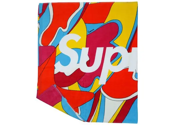 Supreme Abstract Beach Towel - Red