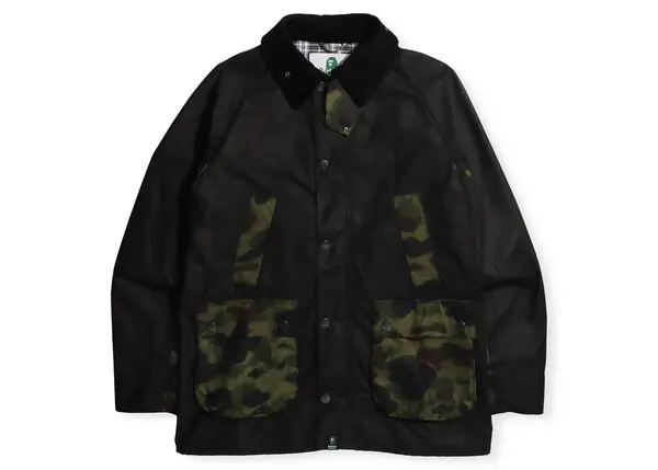 A BATHING APE X Barbour 1st Camo Bedale Jacket