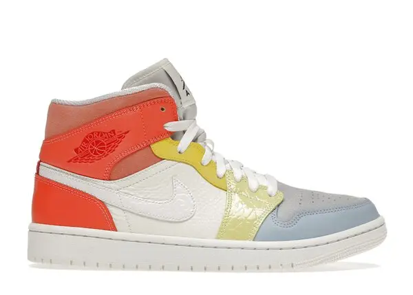 JORDAN 1 Mid To My First Coach Sneakers - Sail/white/light Zitron