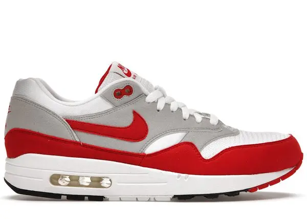 Nike Air Max 1 - White/sport Red/neutral Grey