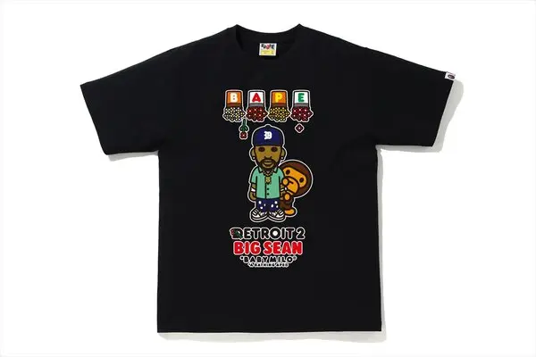 A BATHING APE X Big Sean Detroit 2 Baby Milo Tee Shirt - Black