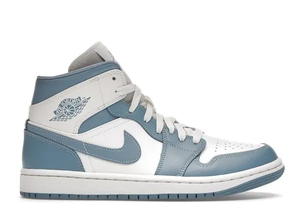 JORDAN 1 Mid Unc - White/worn Blue/sail