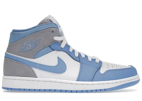 JORDAN 1 Mid - University Blue/grey