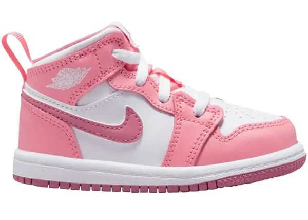 JORDAN 1 Mid Valentine's Day - Coral Chalk/desert Berry/white