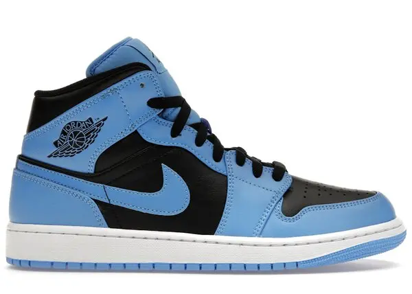 JORDAN 1 Mid - University Blue/white/black