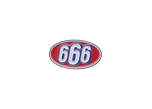Supreme 666 Oval Pin - Silver