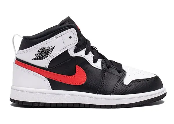 JORDAN Mid Sneakers - Black/chili Red/white