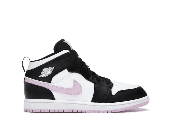 JORDAN Mid Sneakers - White/black/light Arctic Pink