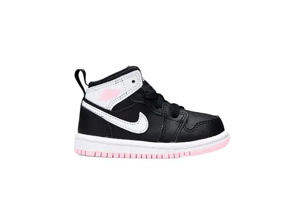 JORDAN 1 Mid Sneakers - White/black/light Arctic Pink